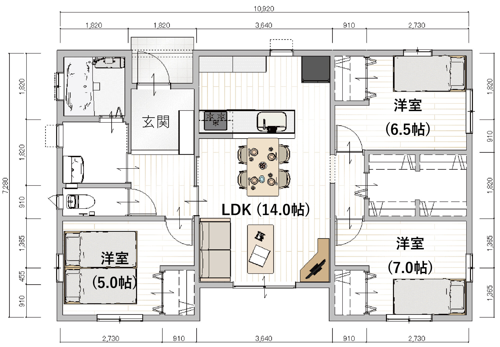 Line up（S-23） - 平屋のKiNARi