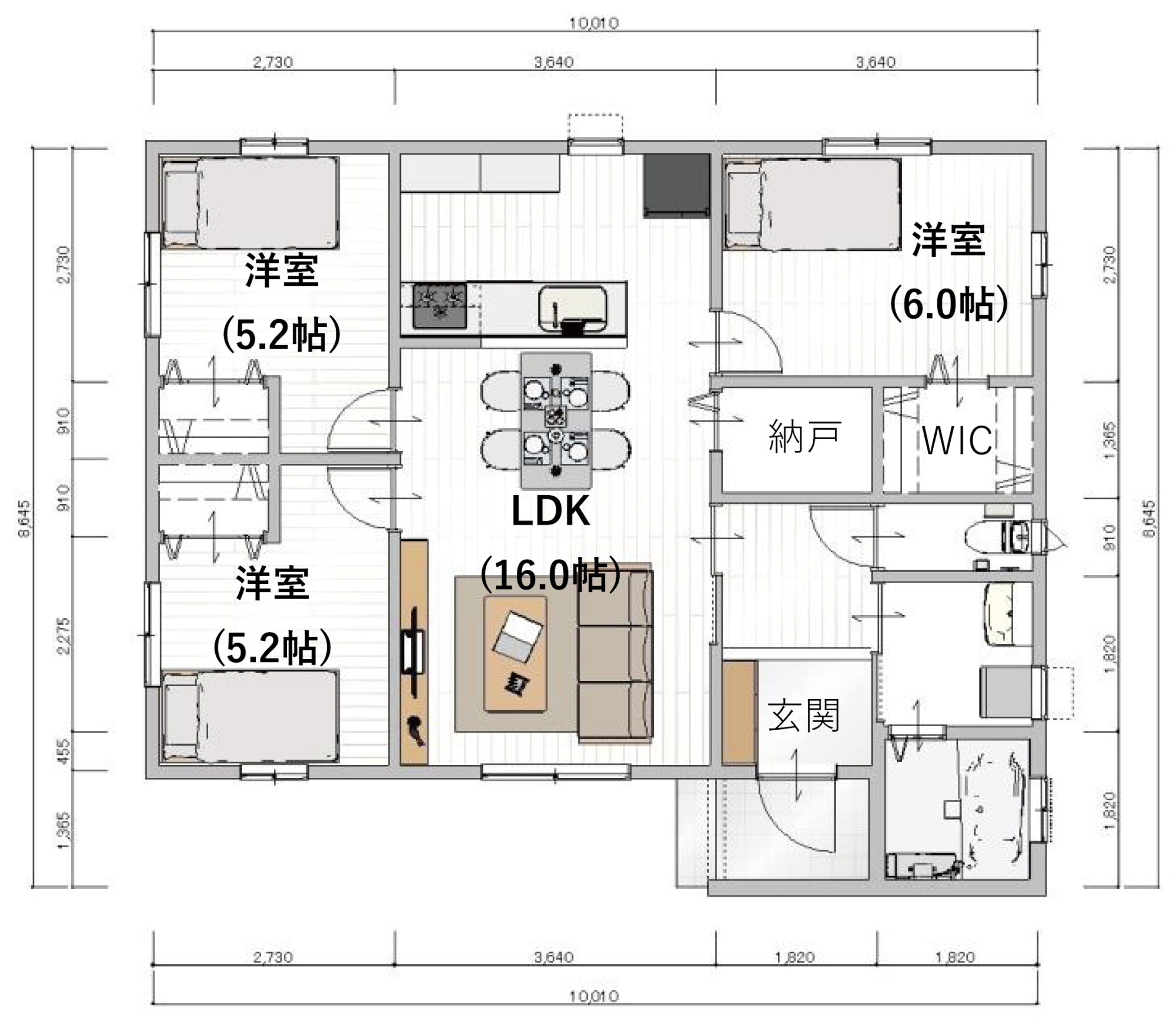 Line up（S-23B） - 平屋のKiNARi